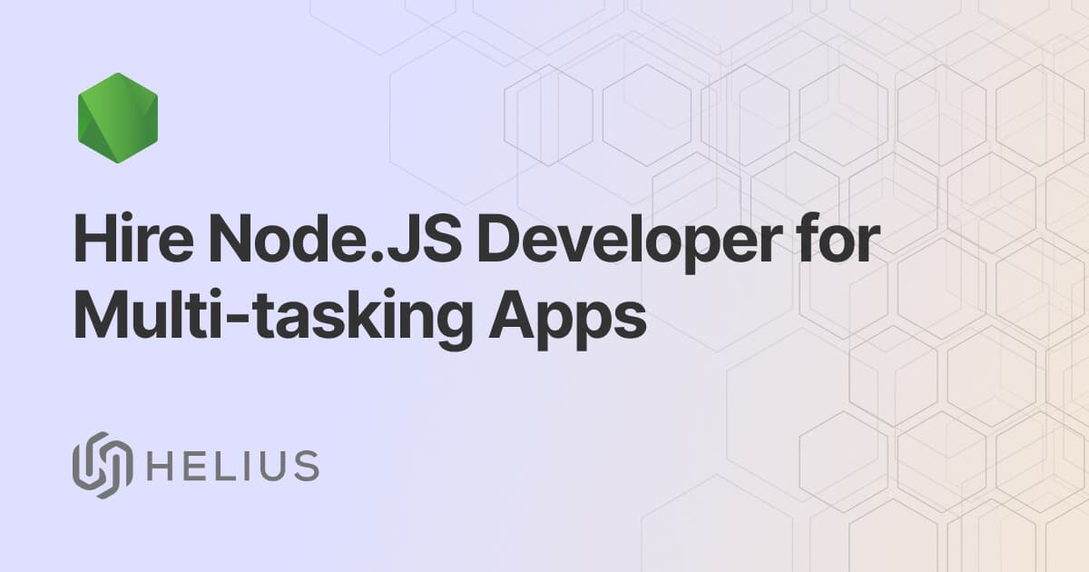 Expert Node.js Development Services for Real-Time Apps | Helius Work